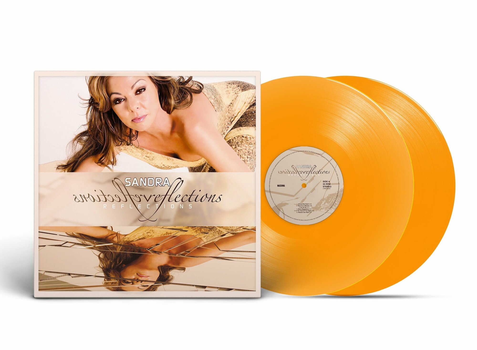 Виниловая пластинка: Sandra - "Reflections" (2006/2023) (2LP Orange Vinyl)