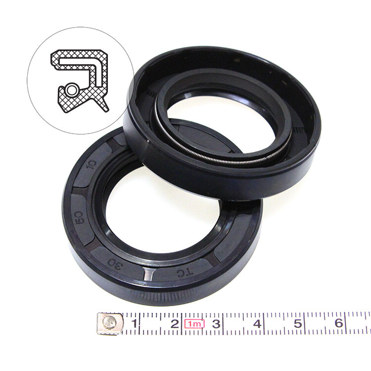 Манжета армированная (Сальник) 30х50х10 (тип 2 / TC) 70NBR