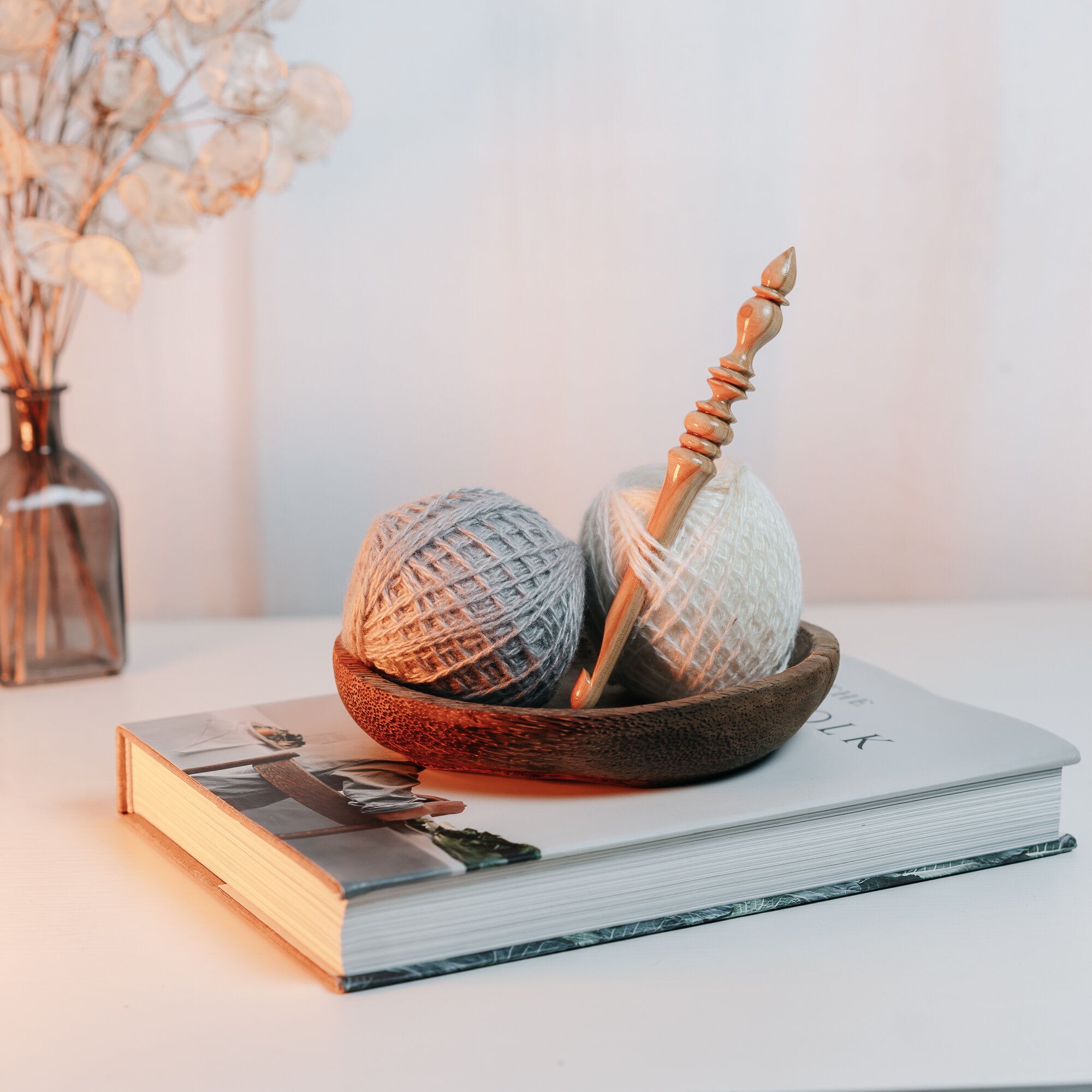 Деревянный крючок для вязания из древесины клена 10 мм. K307