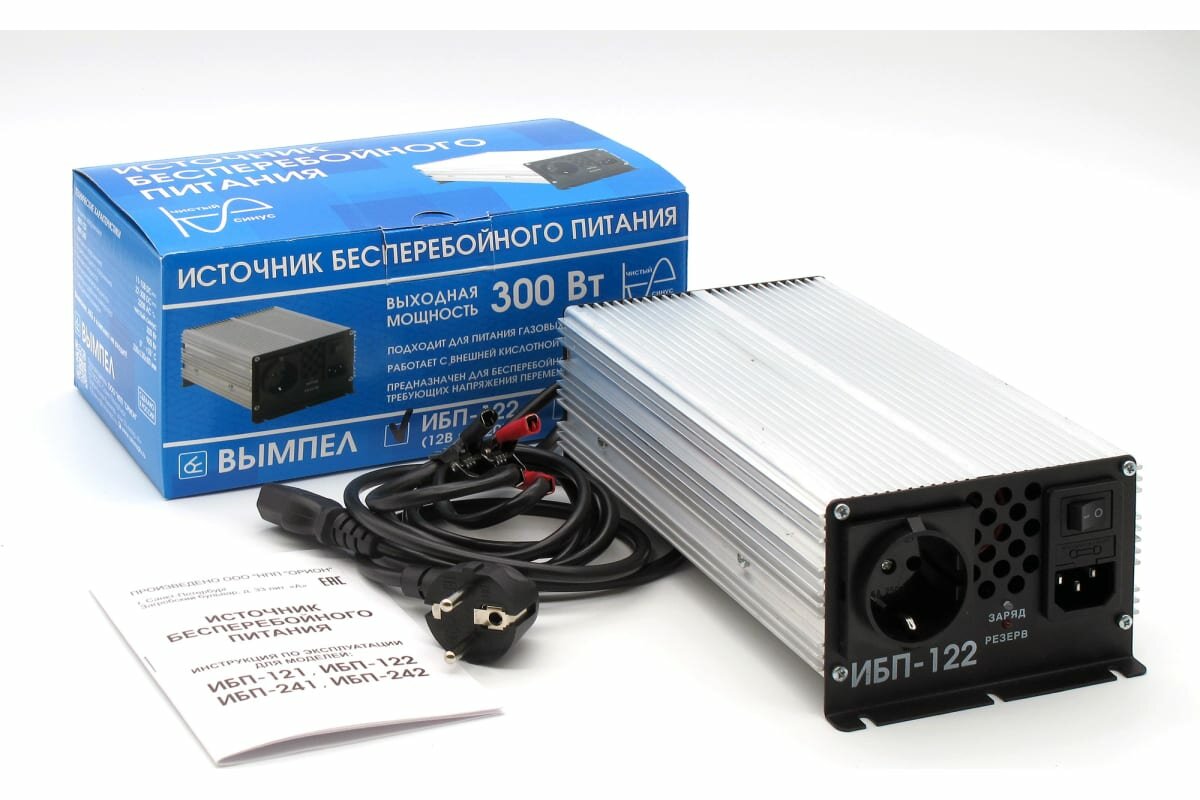 Вымпел ИБП-122 (UPS-бесперебойник,12-220B, чистый синус,900/300Вт) 5305
