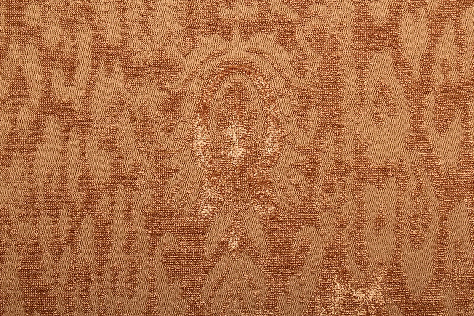 Ткань Велюр-деворе на трикотажной основе, бежевый, ш138см, 0,5 м