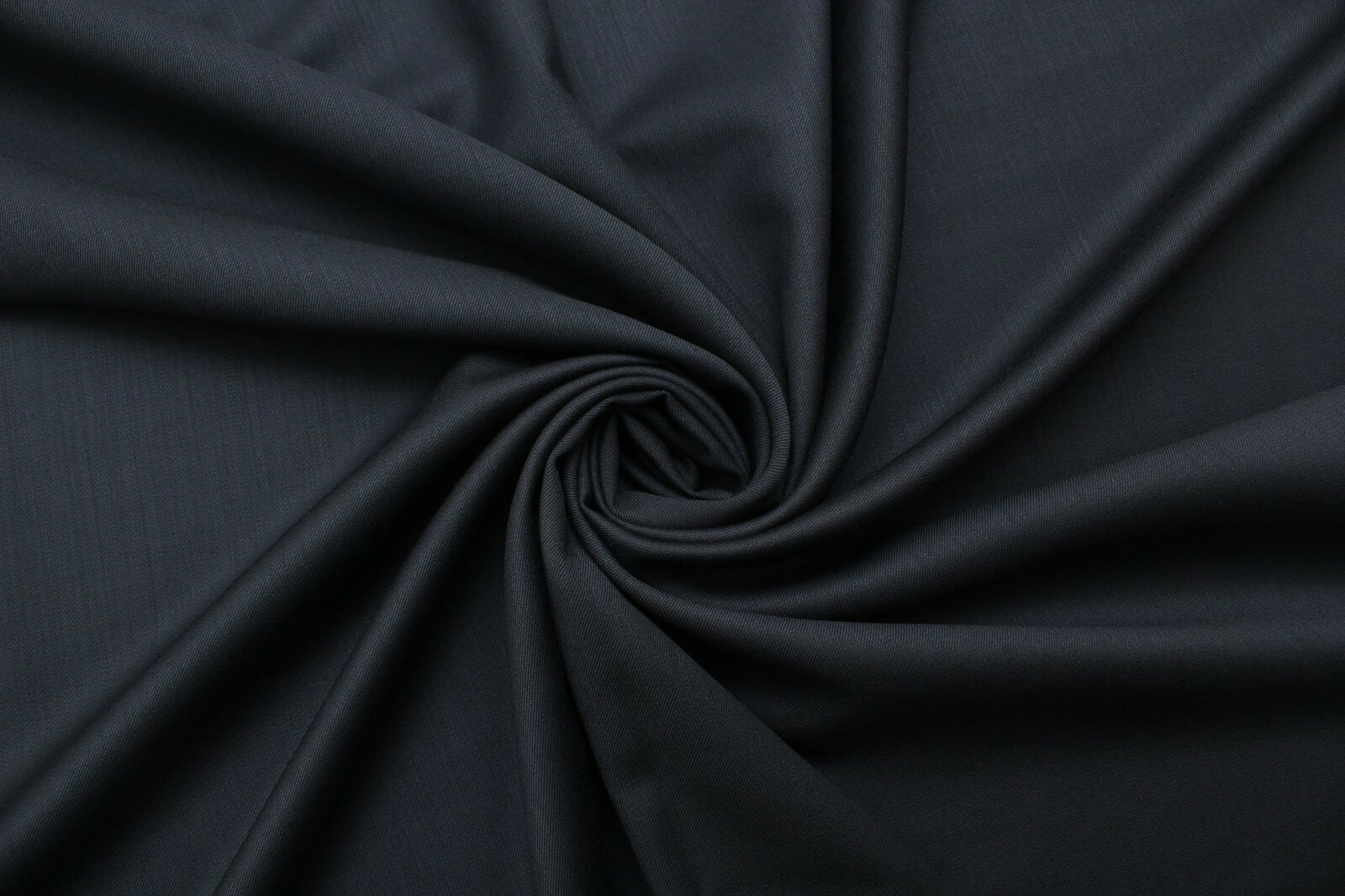 Ткань Австралийская костюмная шерсть Zegna чёрно-синяя, ш150см, 0,5 м