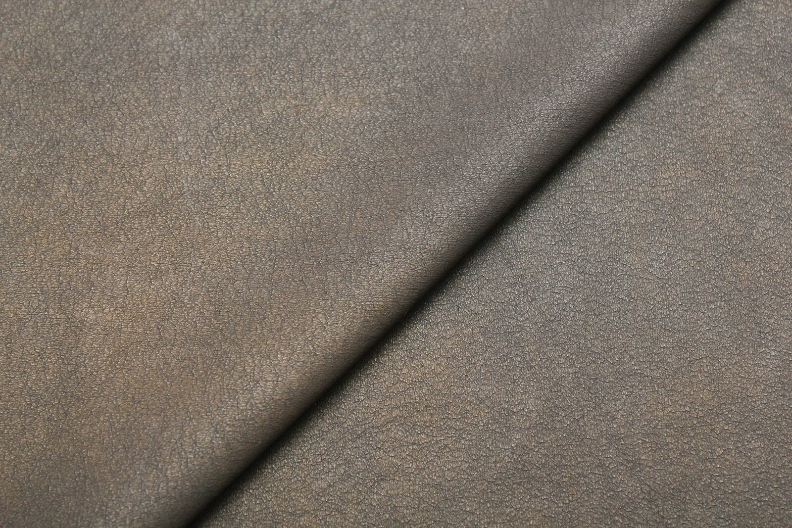Ткань Замша искусственная под нубук, чёрно-коричневая, ш148см, 0,5 м