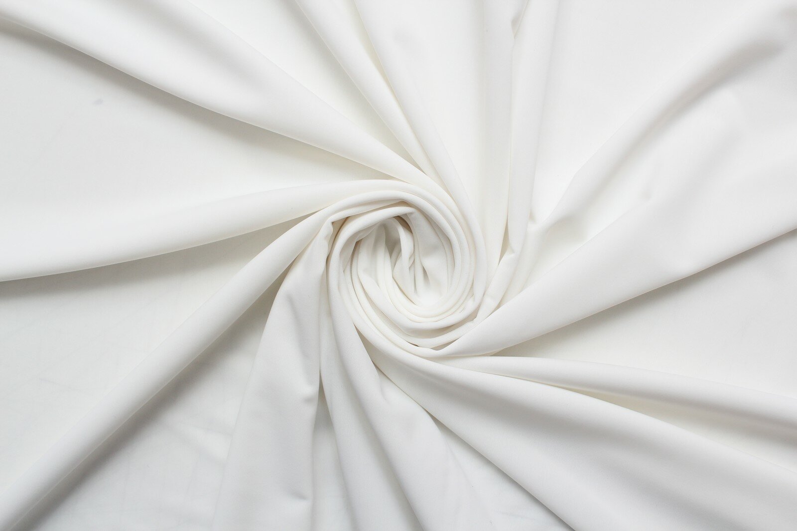 Ткань Лайкра стрейч белая, 290 г/пм, ш148см, 0,5 м