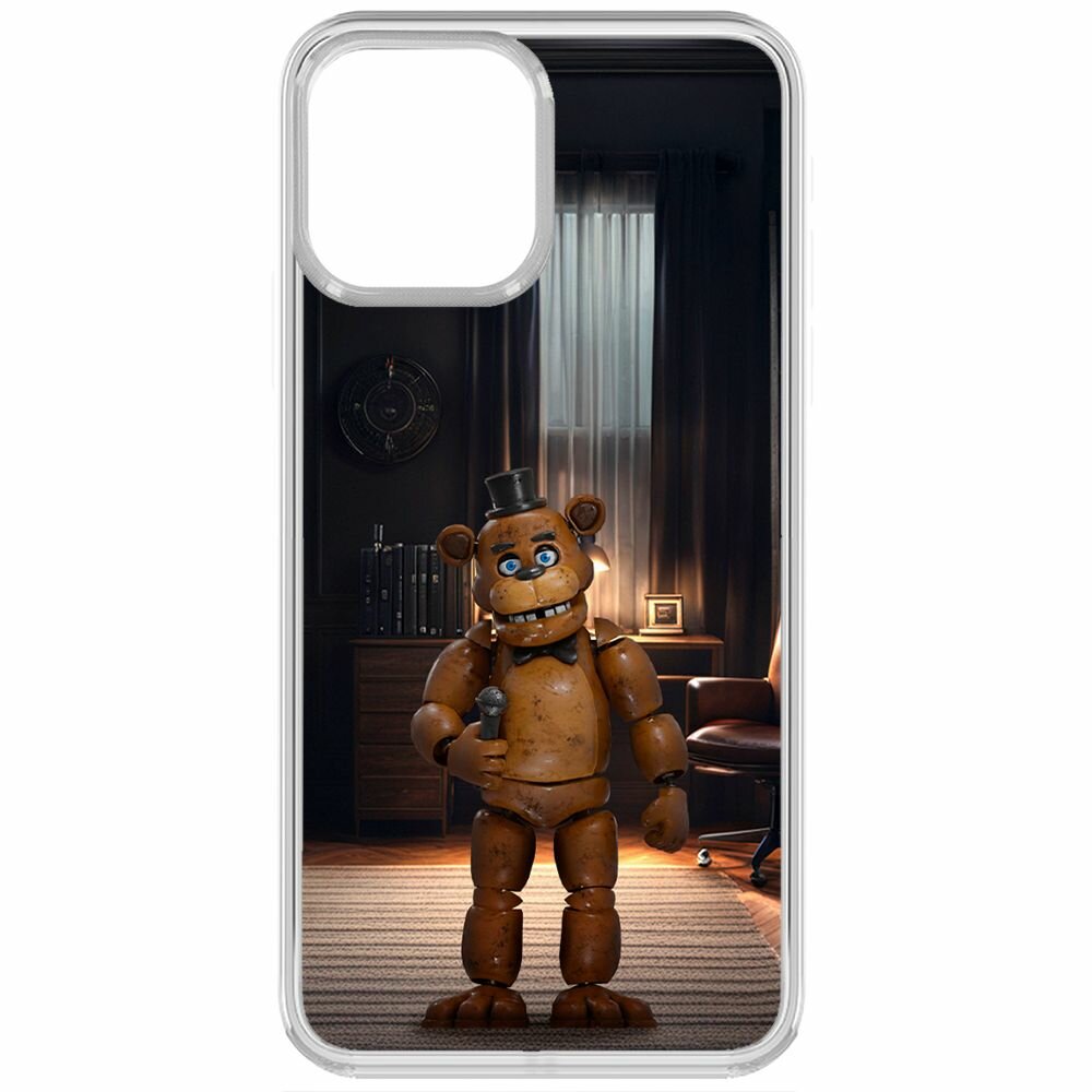 Чехол-накладка Krutoff Clear Case фнаф - Медведь Фредди для iPhone 13 Pro