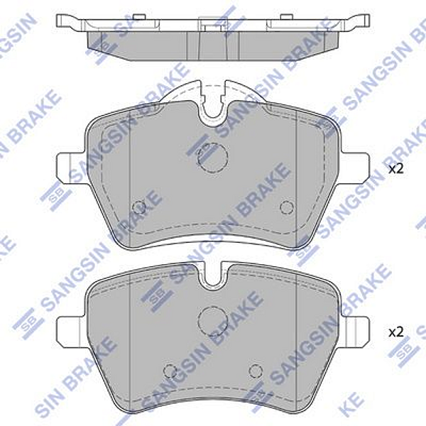 HI-Q SP1799 sp1799 колодки дисковые передние\ Mini (Мини) cooper 1.6i / d 06