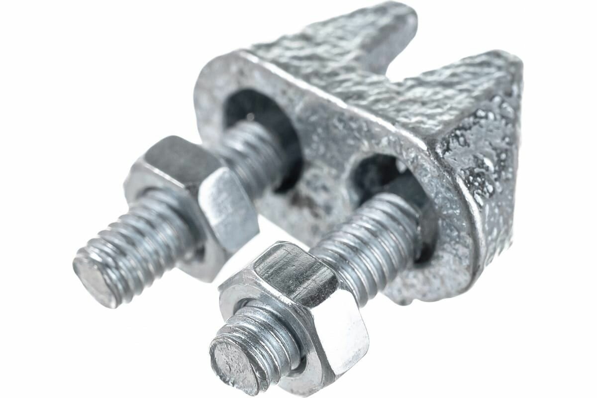 Зажим троса ЗУБР DIN 741, 3мм оцинкованный 2шт