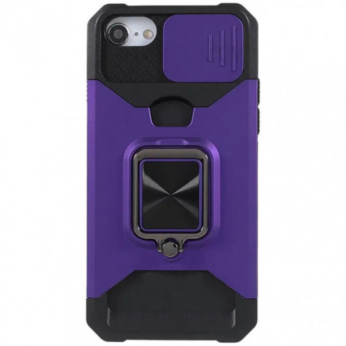 Multi Case Чехол с кольцом, отделением для карты и шторкой камеры для iPhone 6 / 7 / 8 / SE (2020, 2022)