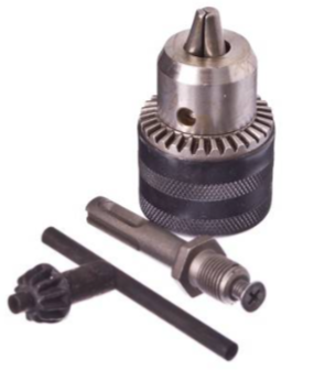 Набор для дрели 3 предмета (патрон ключевой 13 мм 20 UNF, ключ для патрона, переходник SDS-PLUS - 20UNF) 646-211