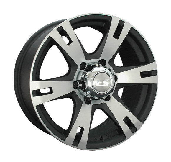 Колесный диск LS LS182 17x8" PCD6x139,7 ET25 D106,1 черный матовый с полированными лучами