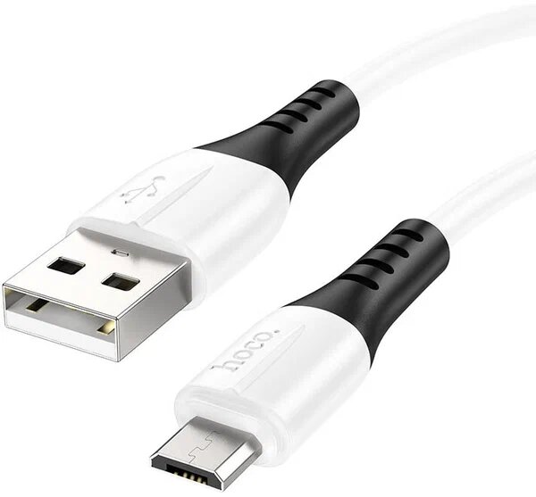 Кабель HOCO X82 USB - Micro usb, silicone charging data cable 1M, 2.4А — фото 1