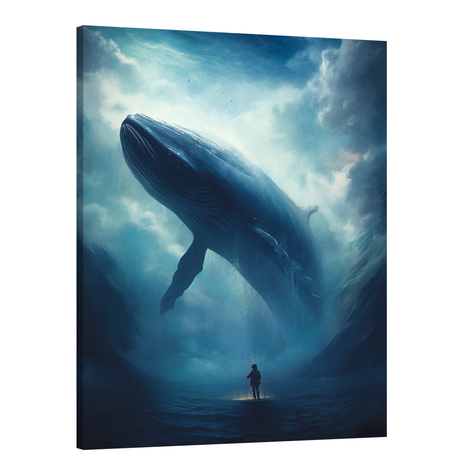 Интерьерная картина 50х70 "Тайна синего кита"