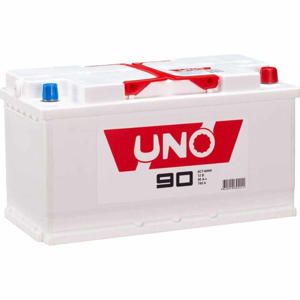 Аккумулятор UNO 6‑сторонний 90 Ah, обратная полярность, легковых и грузовых автомобилей, высокий пусковой ток
