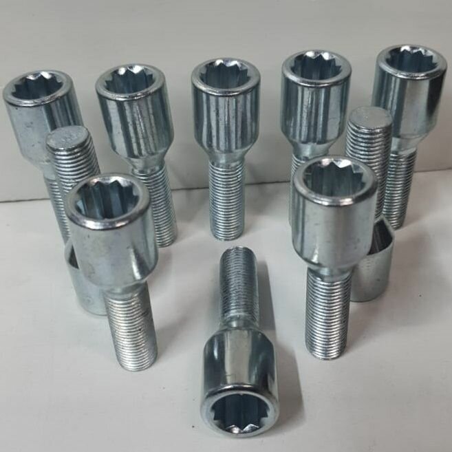 Болт колёсный 12x1,25x33, под внутр. ключ, конус,10 штук