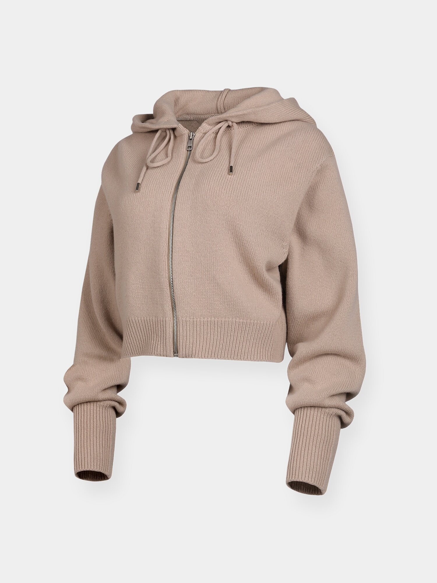 Худи Cropped Zip-Up Hood Knit