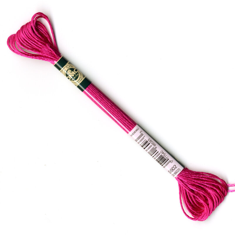 Мулине "DMC" Сатин 100% вискоза 8 м №S0602 малиновый