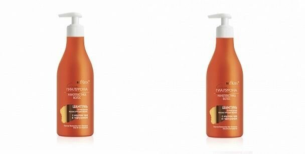 Белита Шампунь для волос Нанопластика волос Термальная реконструкция с маслом чиа и гиалуроном, 500 мл, 2 шт