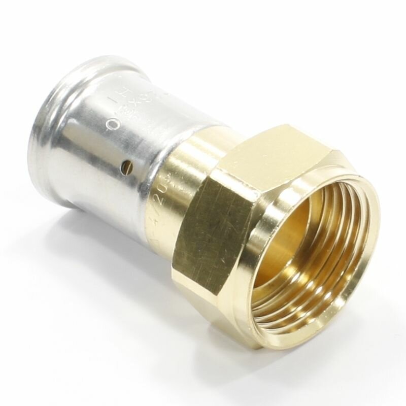 Переходник 26-1", Henco P 26, пресс-резьба внутренняя, латунь, с накидной гайкой