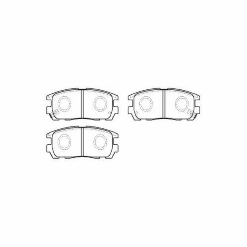 Колодки тормозные задние дисковые комплект Opel BMW Vauxhall, HSB HP5219 (1 шт.)