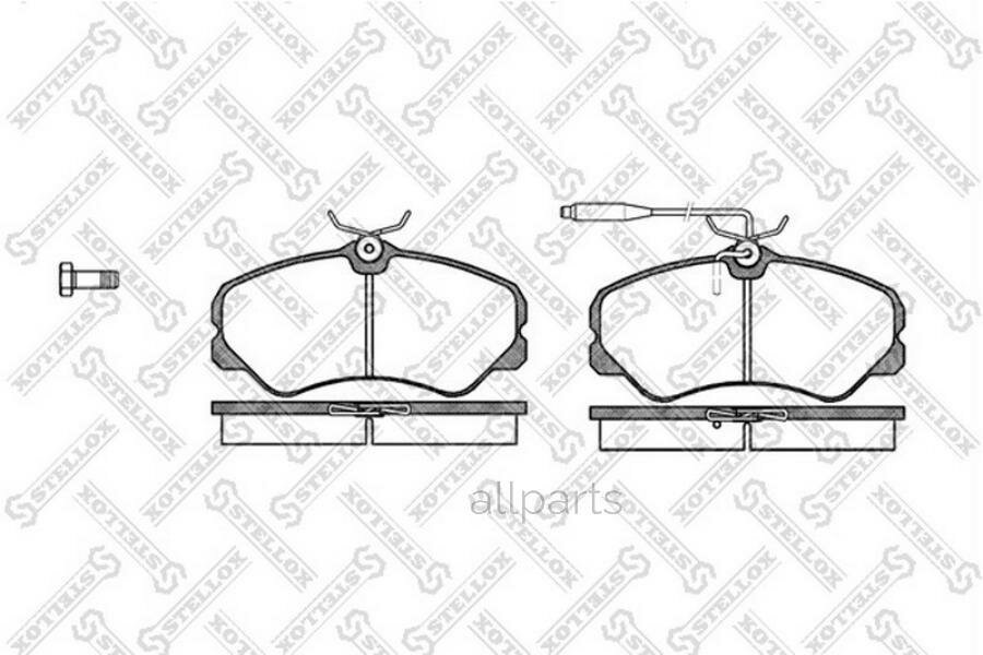 STELLOX 273002SX Колодки Peugeot 405 1.4-1.9D 87-95