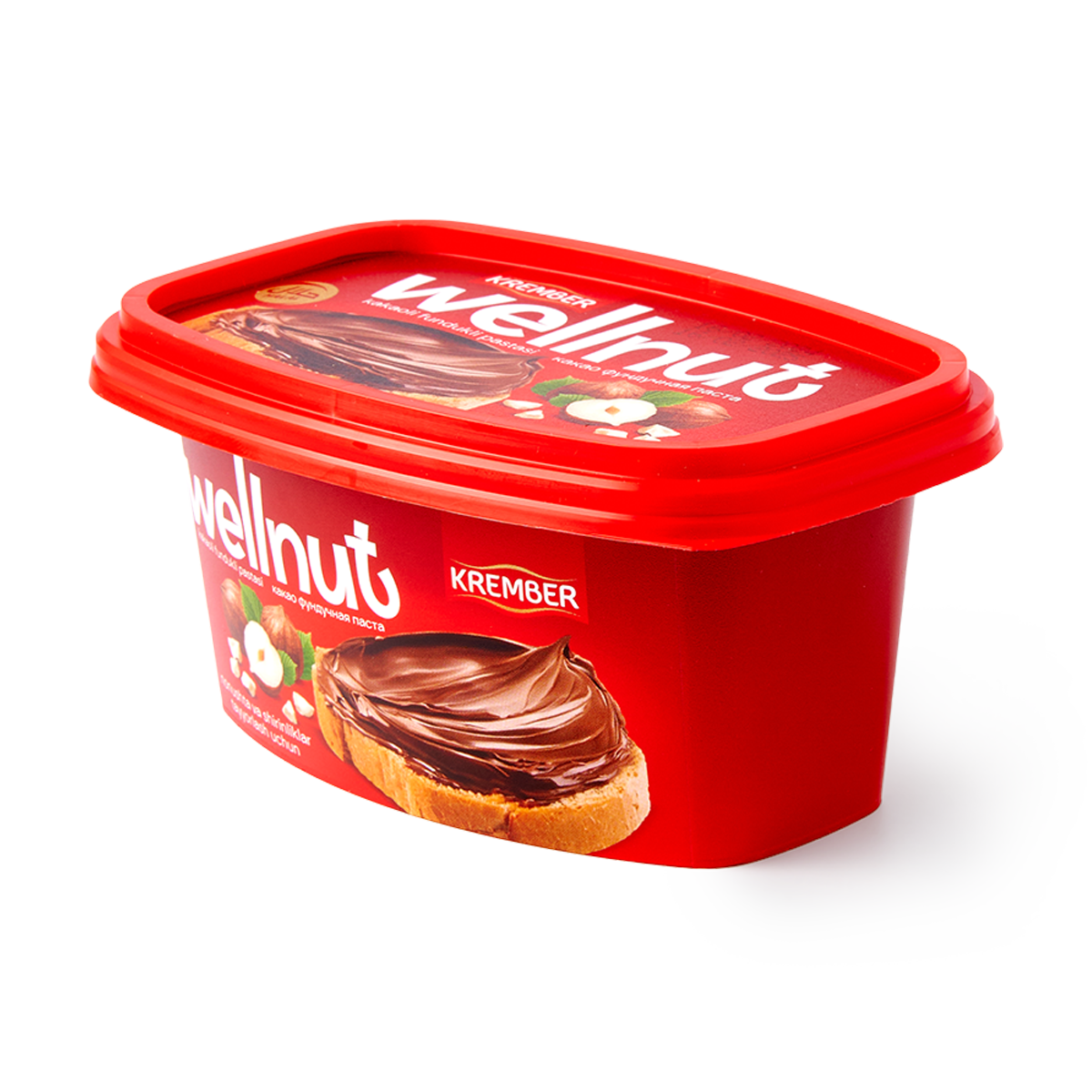 Паста Krember "Wellnut", какао-фундучная, в пластиковом контейнере, 250 г