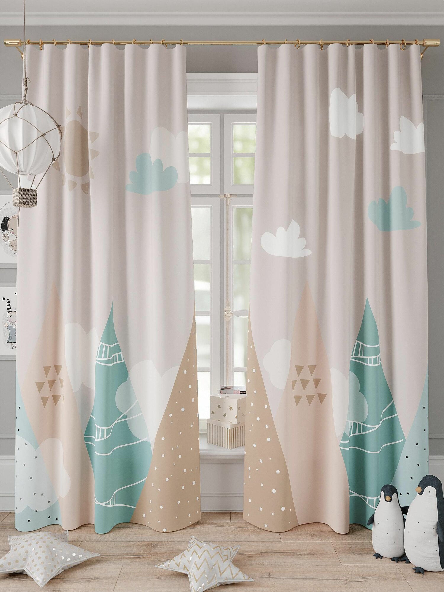 Комплект штор для детской Comfy Way 150х260 см / шторы в комнату 2 шт / Фарош