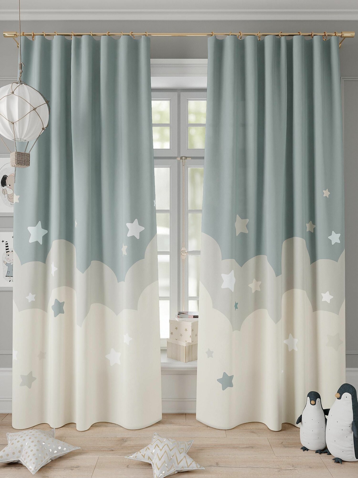 Комплект штор для детской Comfy Way 150х260 см / шторы в комнату 2 шт / Шалиос