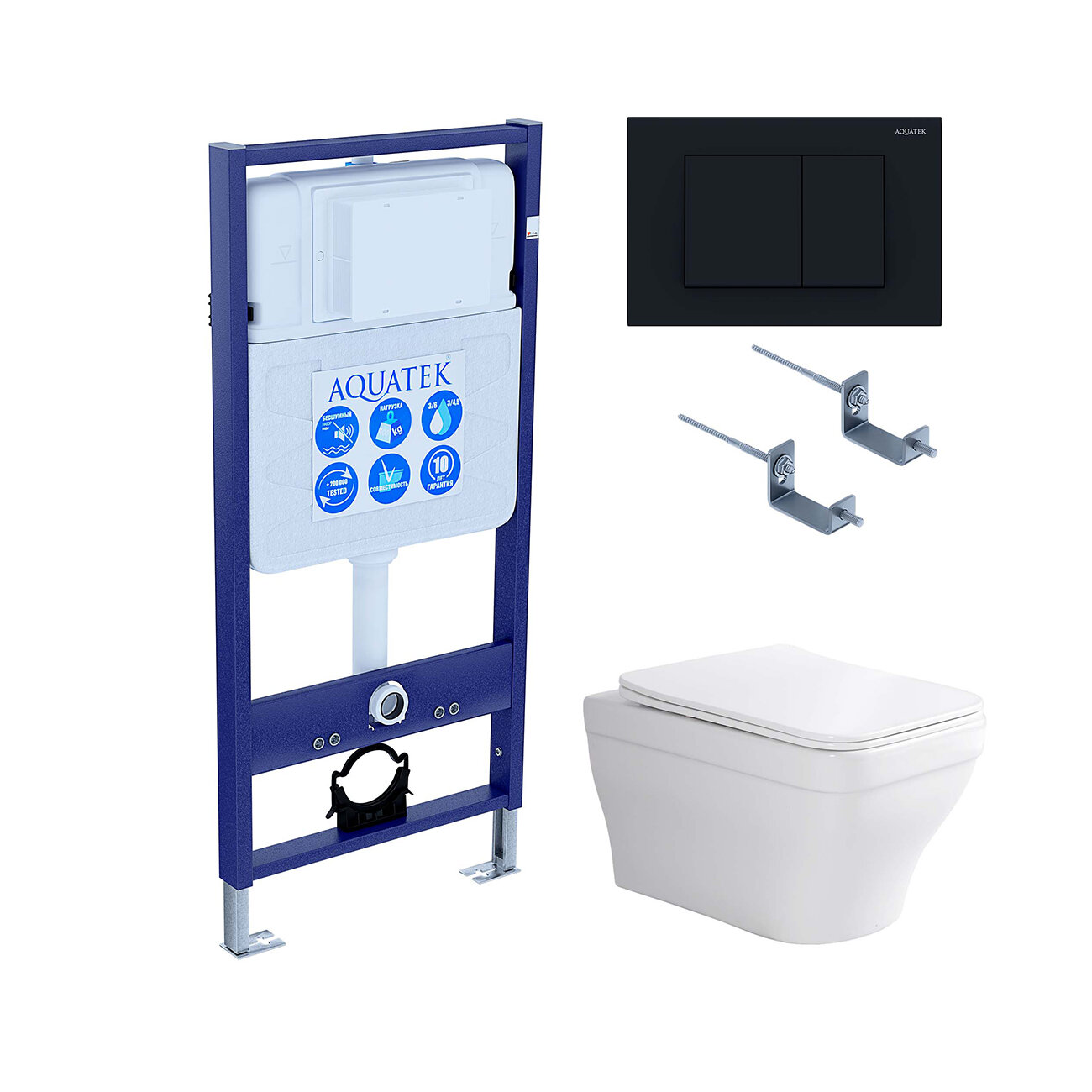 Унитаз с инсталляцией Акватек Амадео Set 012 4в1