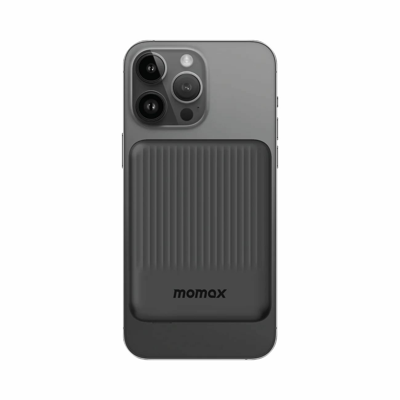 Мини Повербанк MagSafe Momax Q.Mag Minimal 10000 Black Магнитный