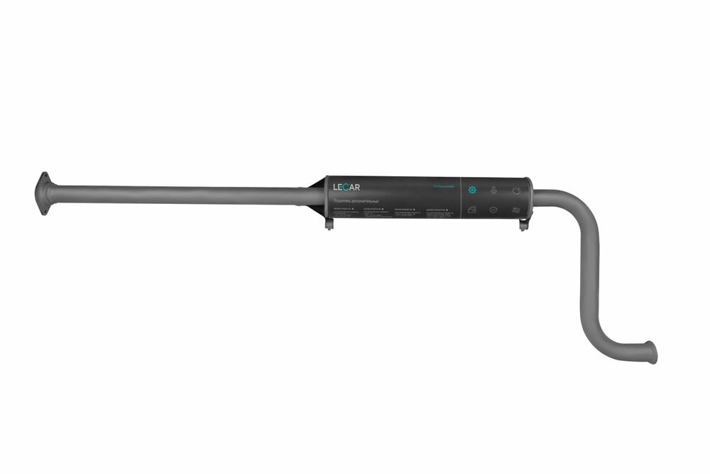 Глушитель дополнительный для Лада Самара под катализатор с проставкой LECAR