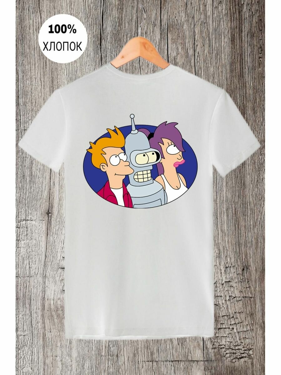 Футболка футурама бендер герои futurama герои