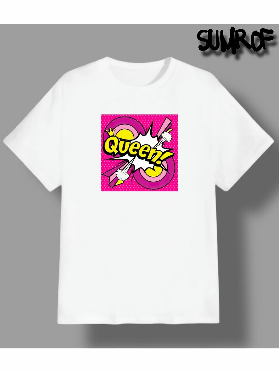 Футболка поп арт королева queen