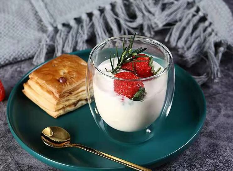 Стакан из двойного жаропрочного стекла 250 мл. (комплект 2 шт.)