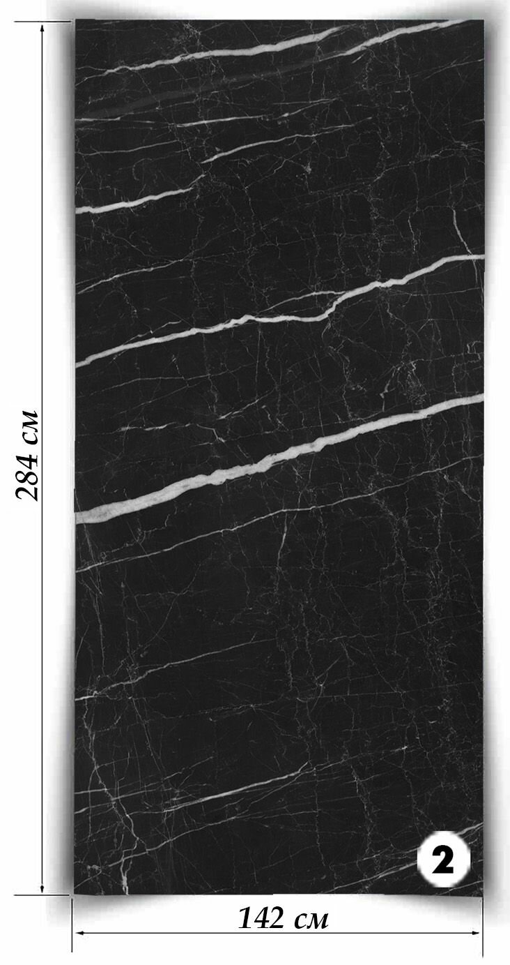 Гибкий Мрамор Фоссил Блэк, лист 142х284 см, 4,033 кв. м, толщина 2 мм, подходит для наружной и внутренней отделки, экологичный, состоит из натуральной мраморной кроошки