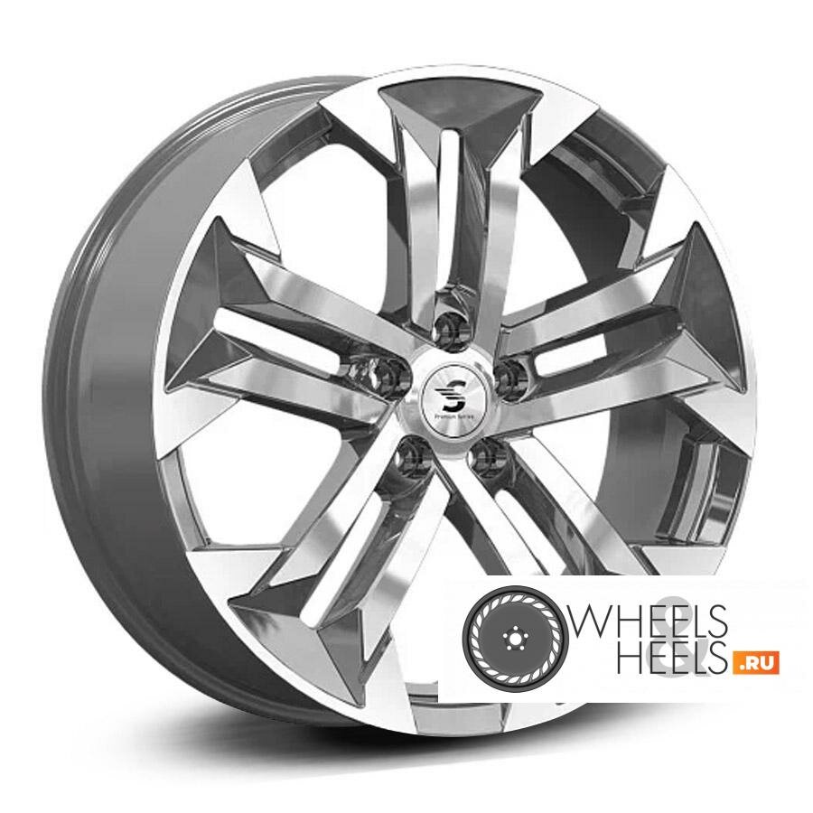 Диск Premium Series КР015 Jetour Dashing 19x7.5 5x108 et38 dia60.1 Темно - серый глянцевый с полированной лицевой поверх