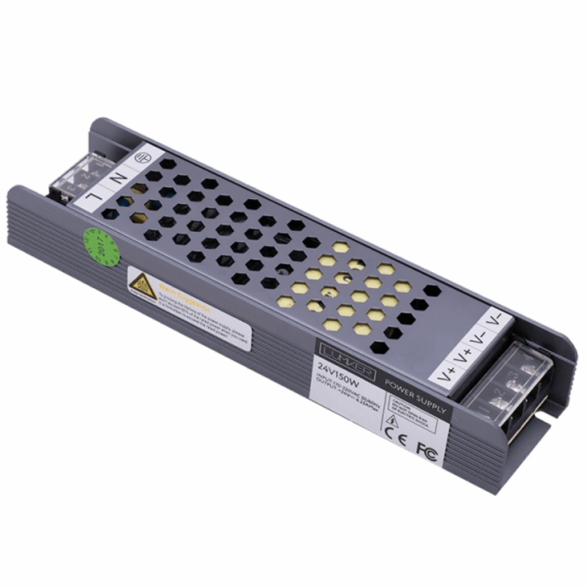Блок питания для светодиодной ленты, преобразователь напряжения, 24V, IP20, 150W