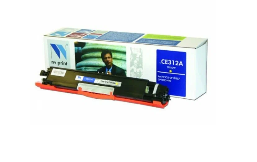 Картридж NV Print CE312A для HP, 1000 стр, желтый