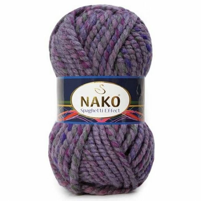 Пряжа NAKO Spaghetti Effect (5 мотков) Шерсть-25%, Акрил-75% 75786