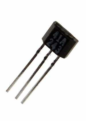 SS441A, датчик Холла униполярный 115/20Гаусс, TO92 (TLE4905L)