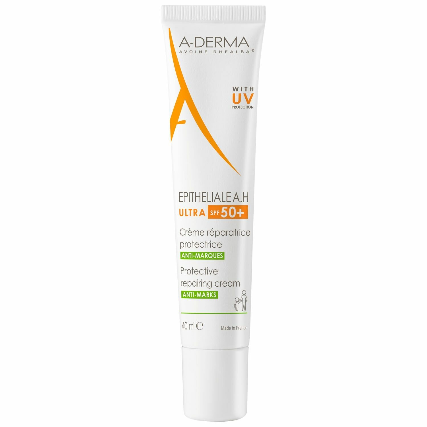 A-Derma Защитный восстанавливающий крем Epitheliale Ultra SPF 50+, 40 мл