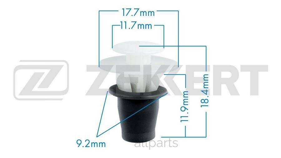 ZEKKERT BE-2723 Клипса крепёжная Citroen Peugeot VAG (миним. кол-во заказа 10 шт)