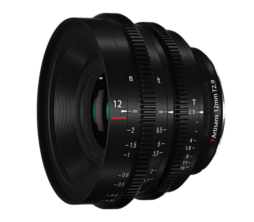 Объектив 7Artisans 12mm T2.9 Sony E, сверхширокоугольный (рыбий глаз), черный