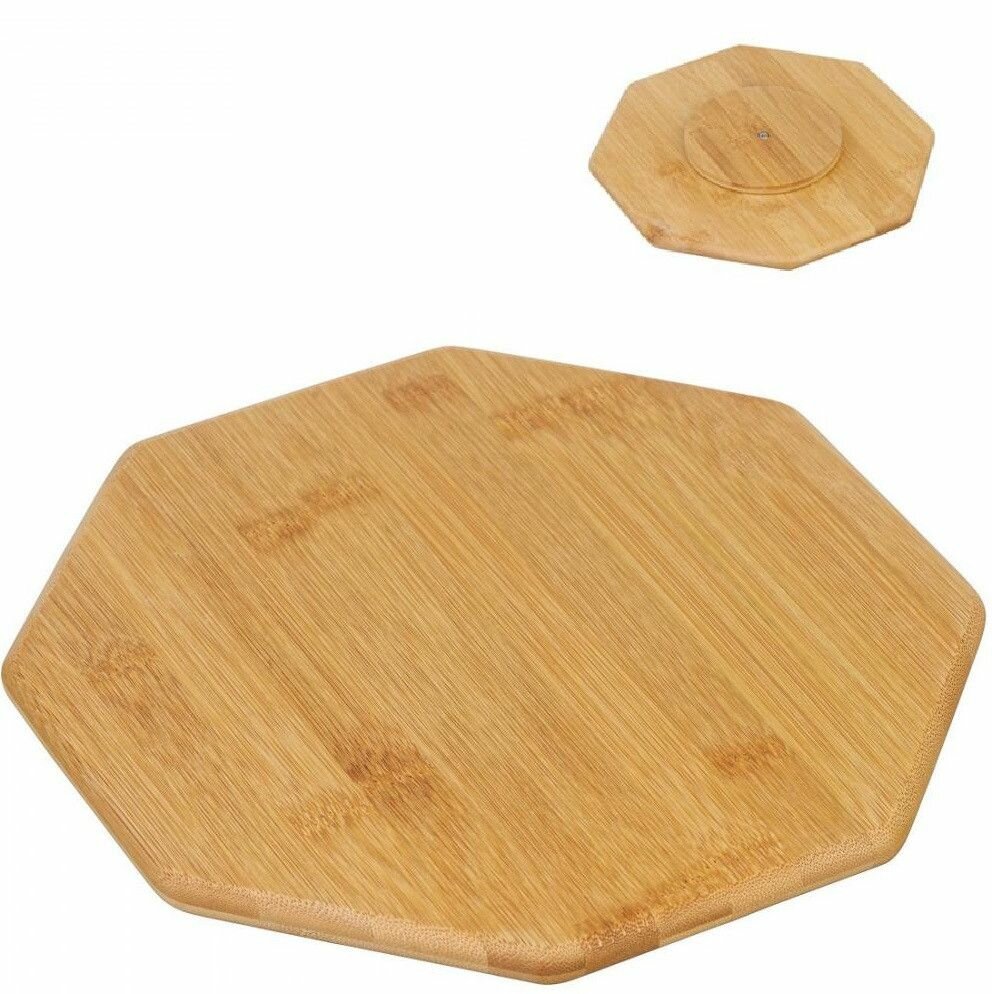 Блюдо для торта вращающееся ф25см бамбук КТ-БК-05