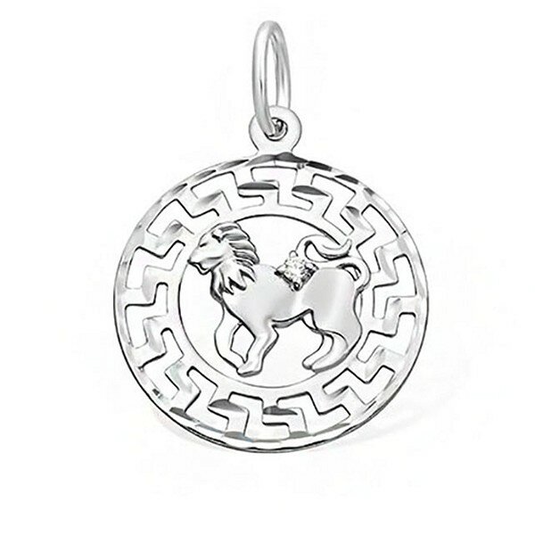 Подвеска, серебро, 925 проба, родирование, фианит