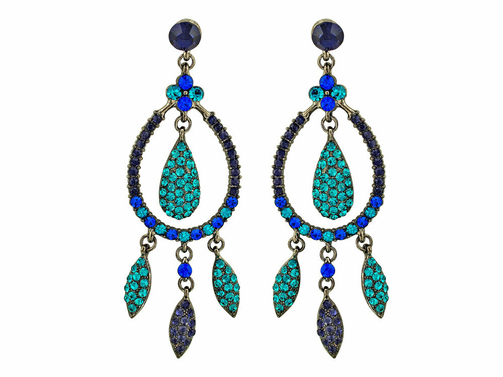 Серьги с подвесками, кристалл, кристаллы Swarovski