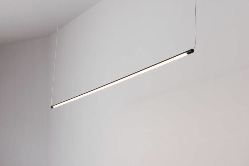 Светильник подвесной горизонтальный LED 12Вт для столовой, кухни , гостиной Minimal Line Horizontal L105 черный