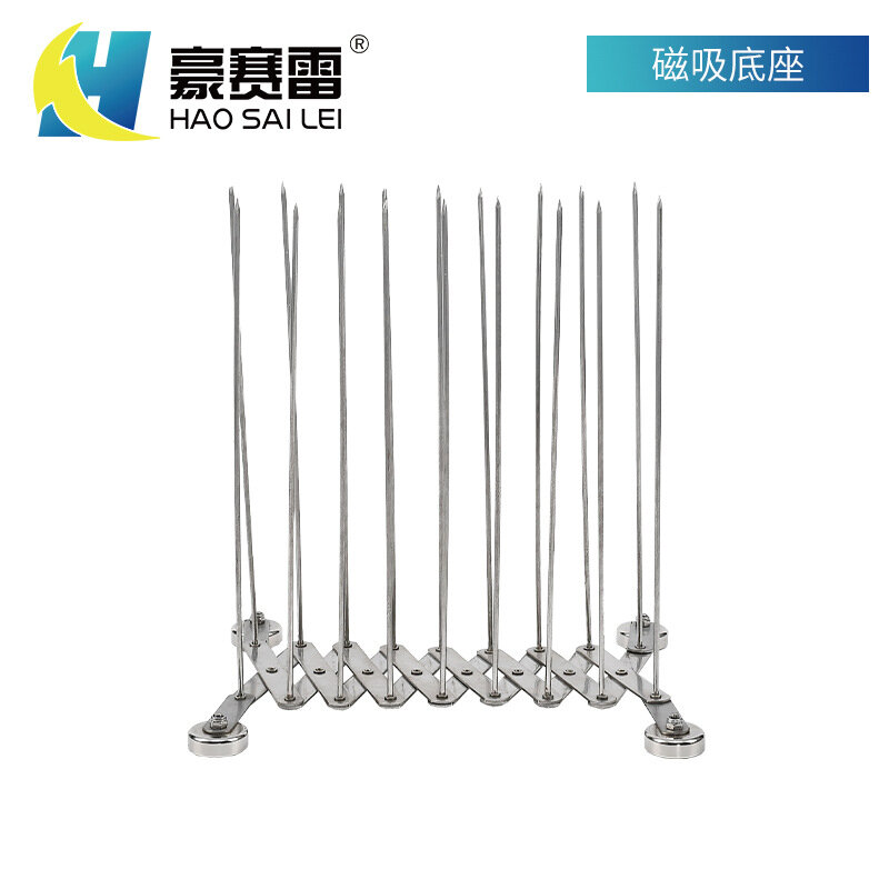 Поставка нержавеющей стали, шипов для отпугивания птиц, электрическая выдвижная доска для отпугивания птиц, отпугивания кошек, лазания по линии электропитания, магнитные шипы для отпугивания птиц