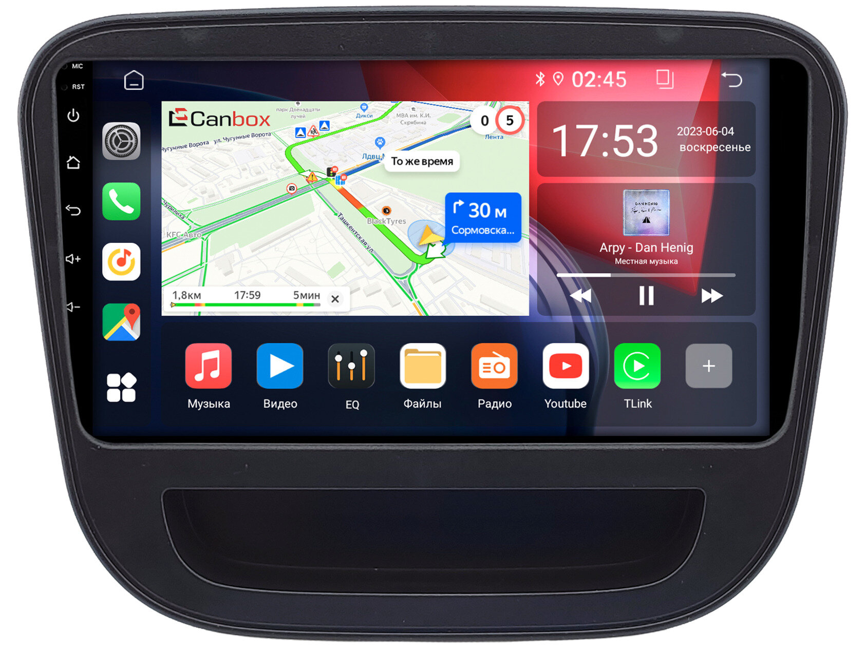 Штатная магнитола Chevrolet Malibu 9 2015-2026 Canbox GTR9-1474 4/64 Android 10 (IPS, DSP, CarPlay)