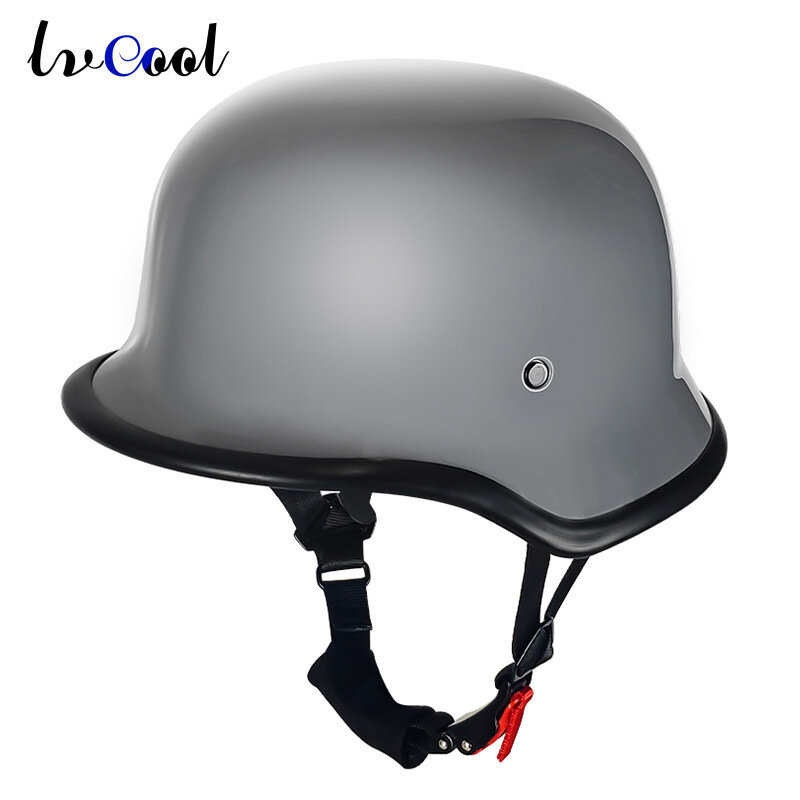 Шлем-совок ABS-005, серый, для мотоцикла, 3C, немецкий солдат, M