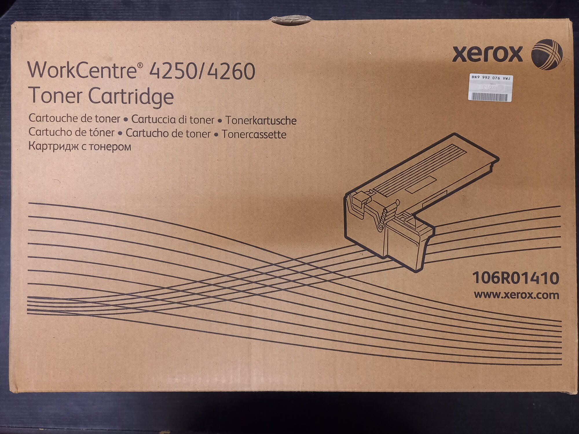 Картридж Xerox 106R01410 для Xerox WC 4250/4260, 25000 стр, черный. Оригинал